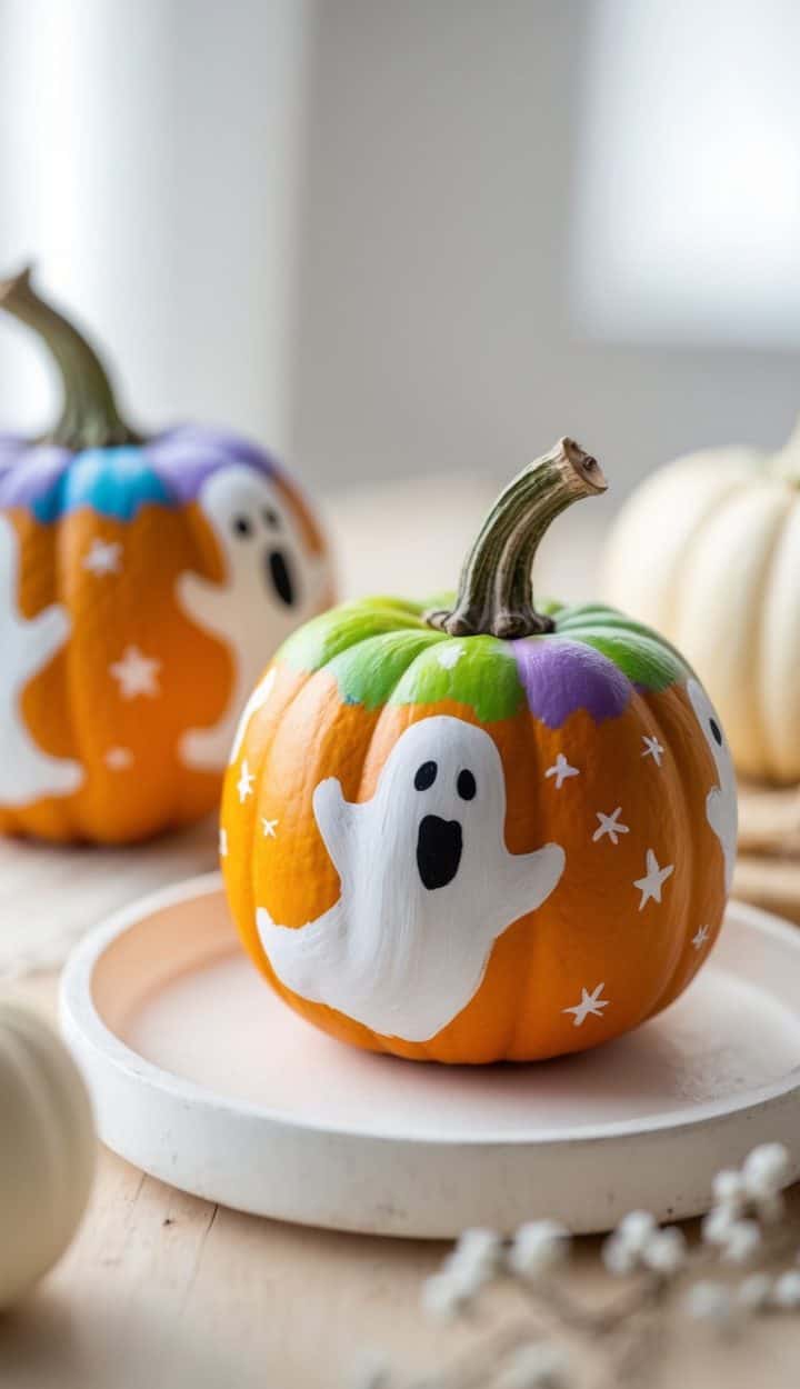 21 Ghost Painted Pumpkin Ideas for a Spooktacular Halloween - The ...
