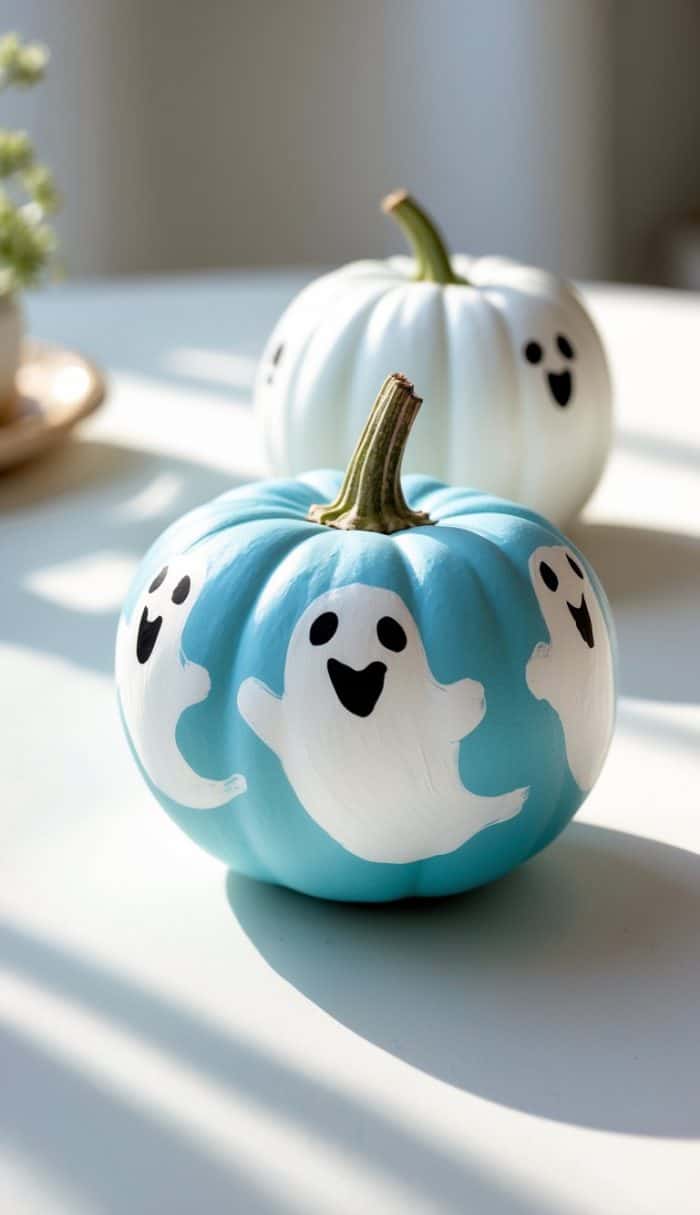 21 Ghost Painted Pumpkin Ideas for a Spooktacular Halloween - The ...