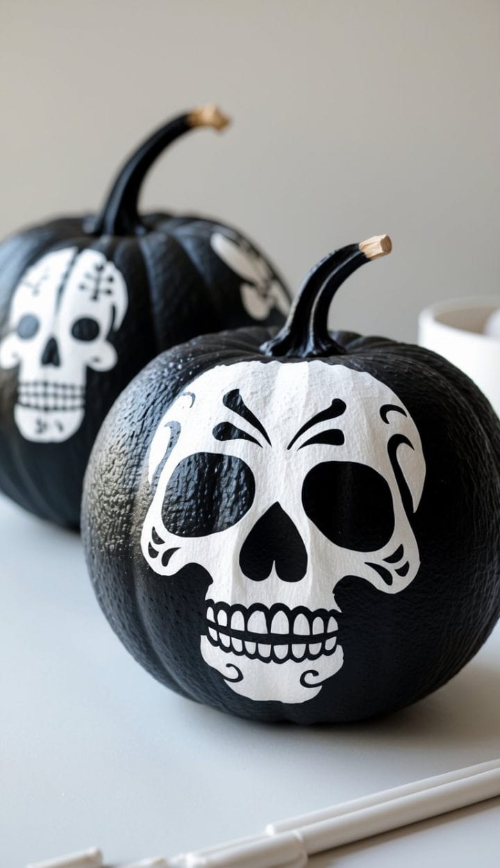 23 Black Painted Pumpkin Ideas for Chic & Spooky Halloween Decor - The ...