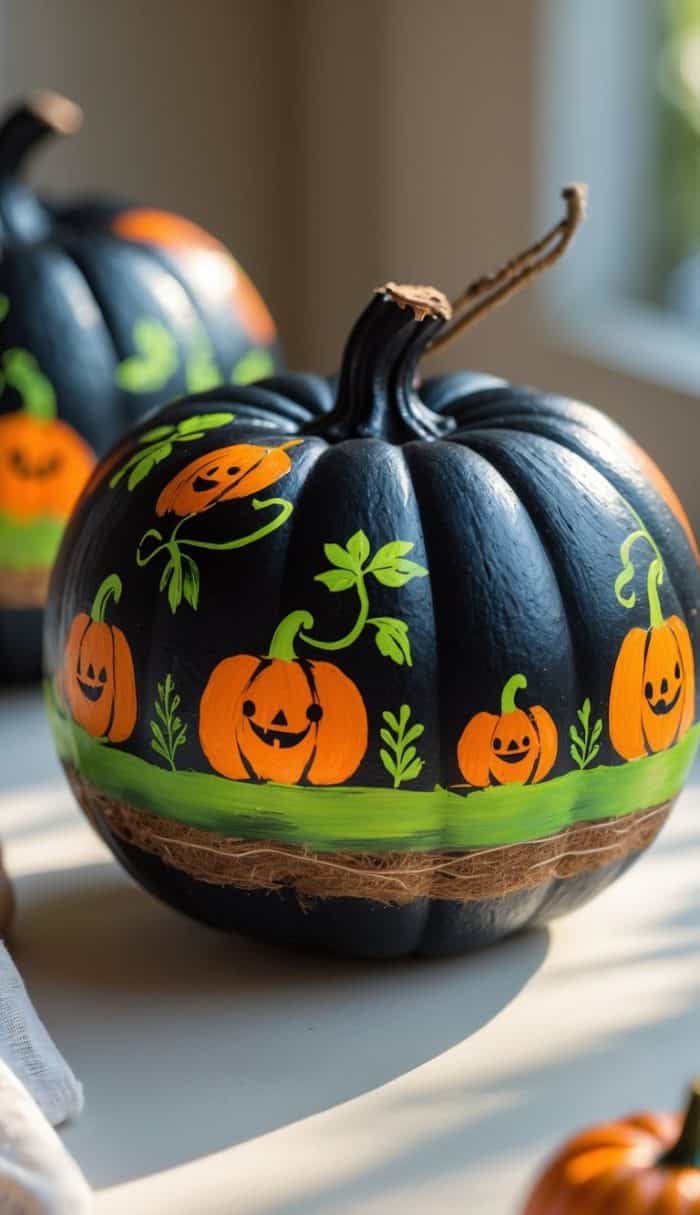 23 Black Painted Pumpkin Ideas for Chic & Spooky Halloween Decor - The ...
