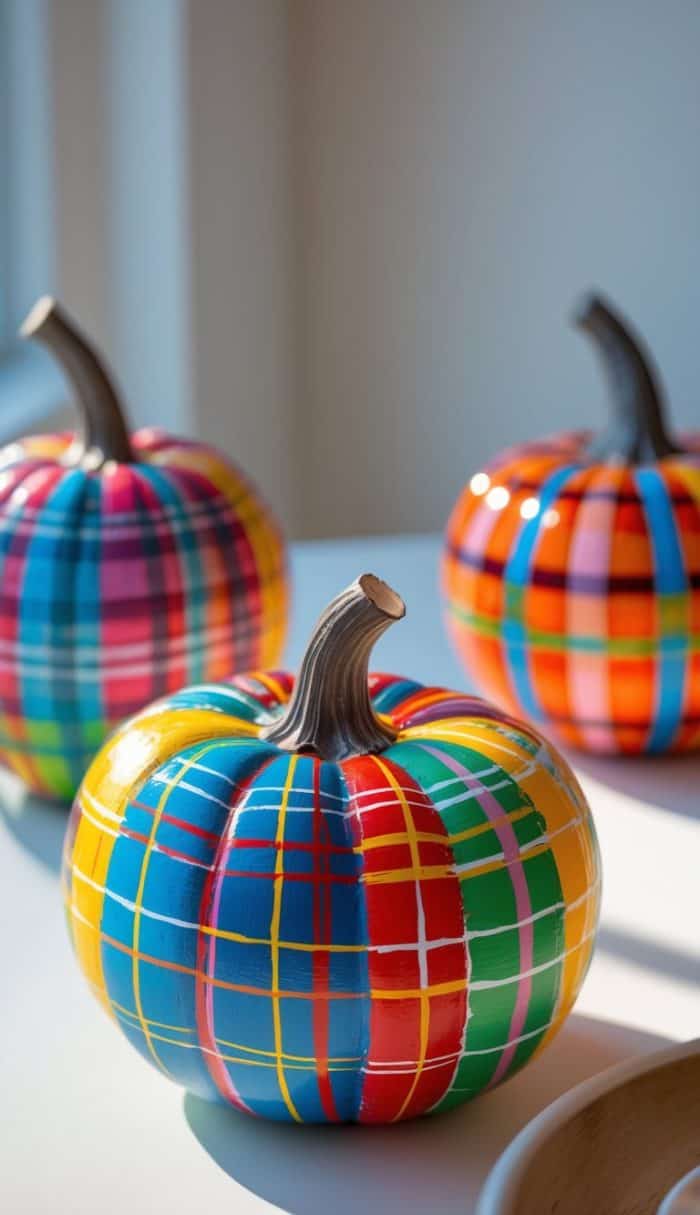28 Plaid Painted Pumpkin Ideas for Cozy and Creative Fall Decor - The ...
