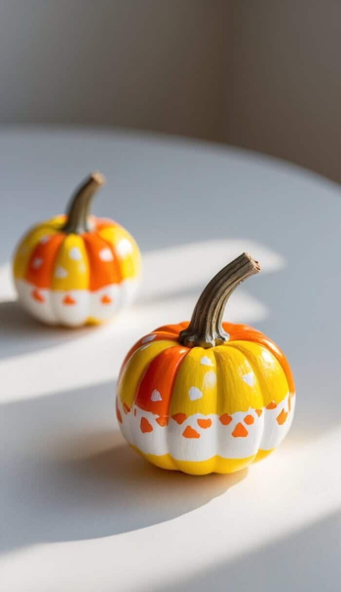 20 Candy Corn Painted Pumpkin Ideas That Are Fun & Festive - The ...