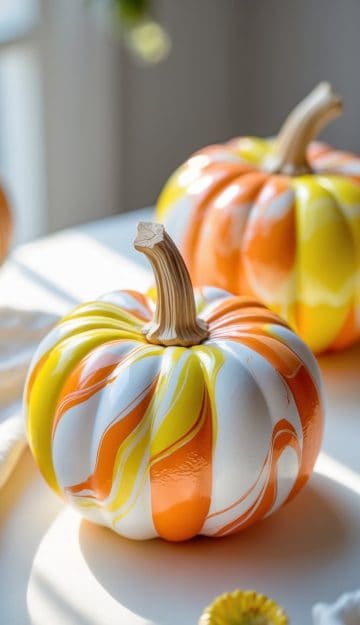 20 Candy Corn Painted Pumpkin Ideas That Are Fun & Festive - The ...