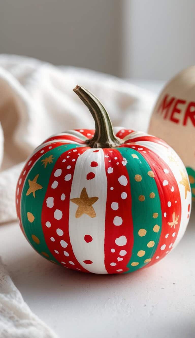 28 Christmas Painted Pumpkin Ideas for Festive Holiday Decor - The ...