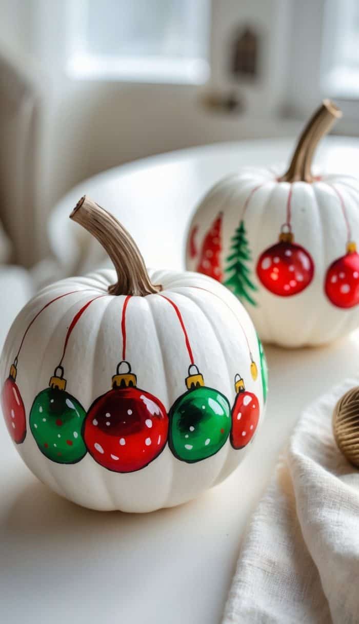 28 Christmas Painted Pumpkin Ideas for Festive Holiday Decor - The ...