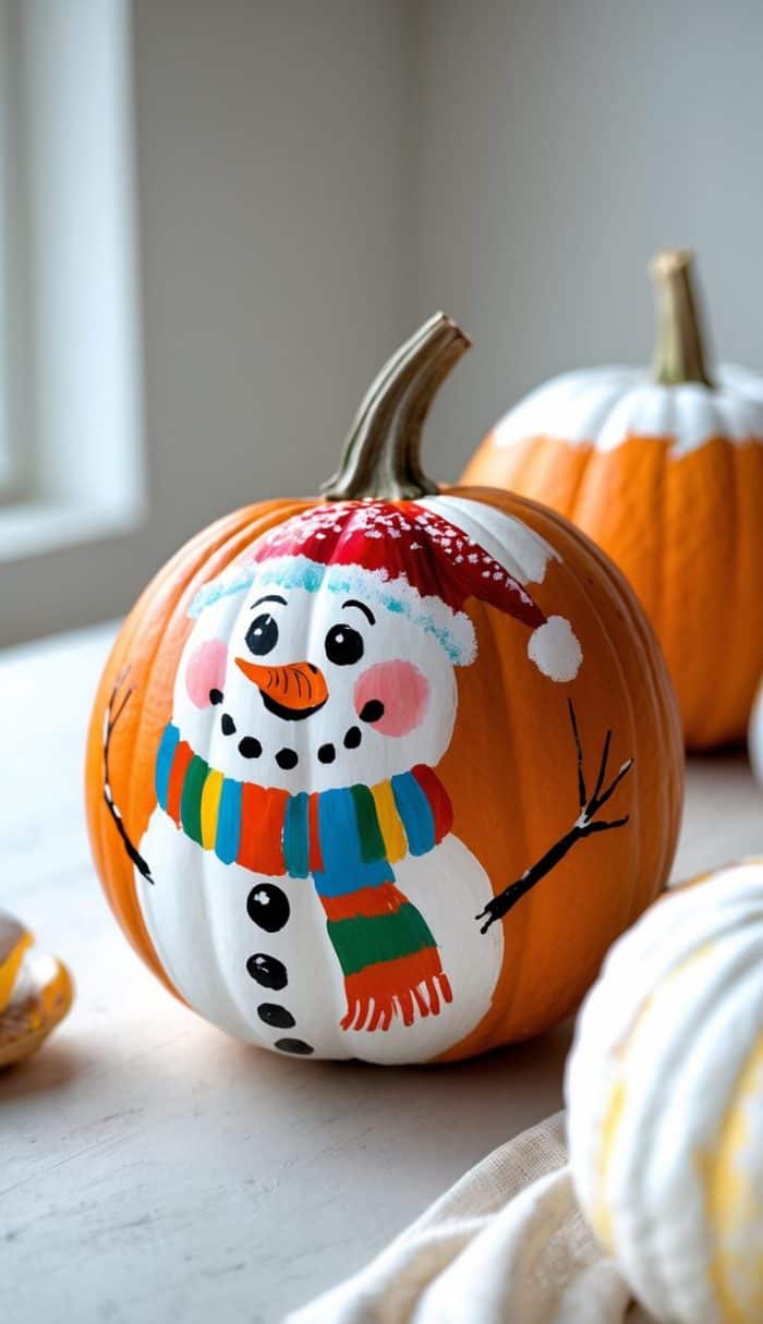 28 Christmas Painted Pumpkin Ideas for Festive Holiday Decor - The ...