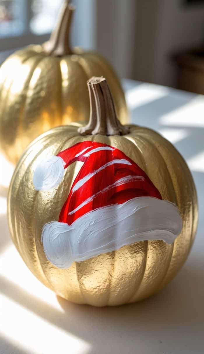 28 Christmas Painted Pumpkin Ideas for Festive Holiday Decor - The ...