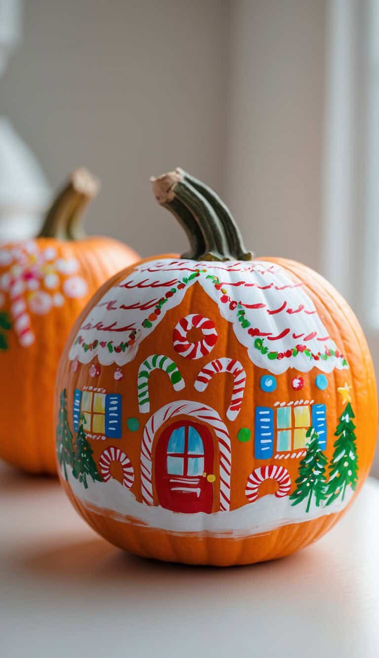 28 Christmas Painted Pumpkin Ideas for Festive Holiday Decor - The ...