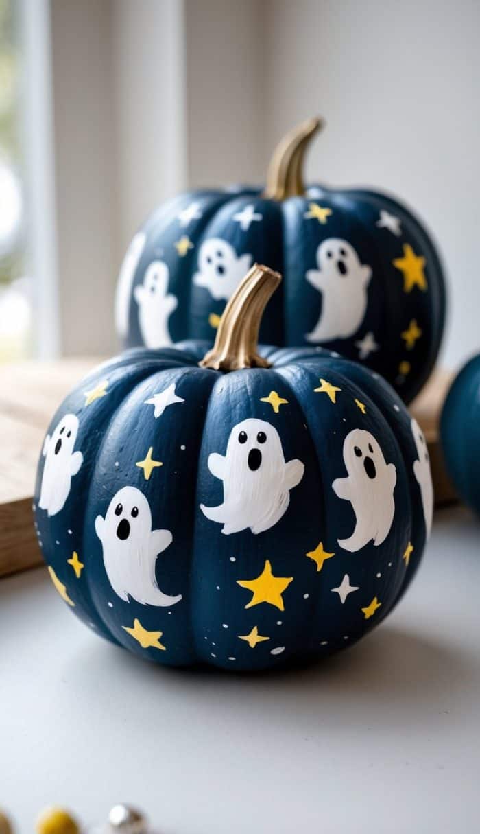 21 Painted Pumpkins Ghosts Ideas: Cute to Creepy Designs - The Melrose ...
