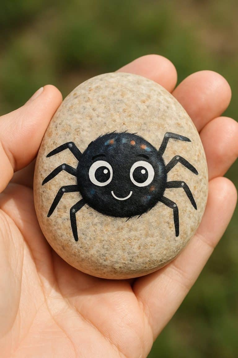 20 Spider Painted Rocks Ideas: Cute & Creepy Designs - The Melrose Family