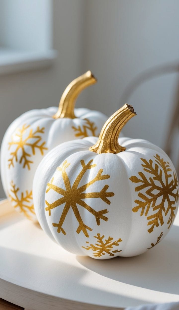 28 Christmas Painted Pumpkin Ideas for Festive Holiday Decor - The ...