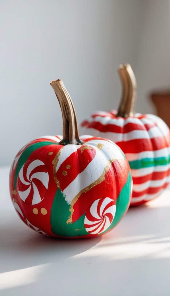 28 Christmas Painted Pumpkin Ideas for Festive Holiday Decor - The ...