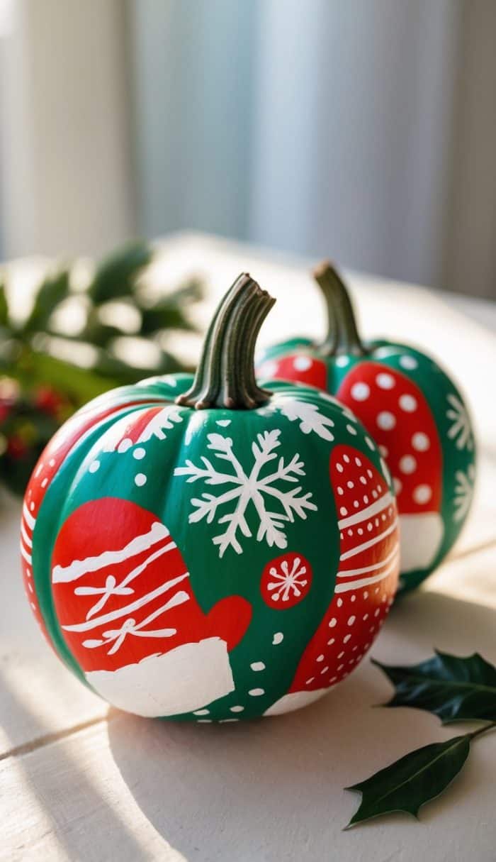 28 Christmas Painted Pumpkin Ideas for Festive Holiday Decor - The ...