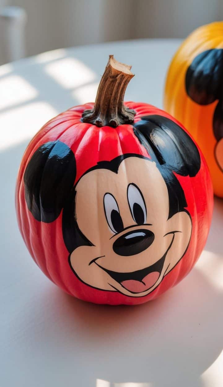 24 Cartoon Painted Pumpkin Ideas That Are Charming & Creative - The ...