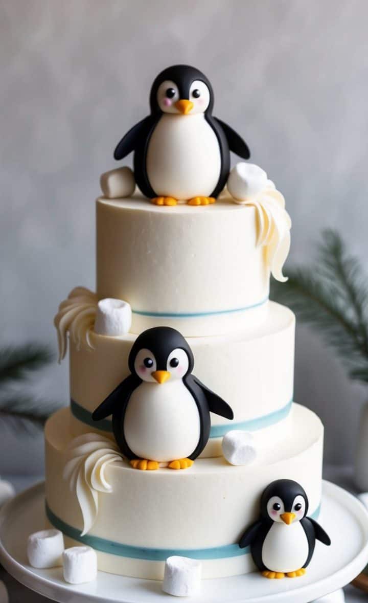 25 Penguin Cake Decorating Ideas: Fun Winter-Themed Treats You'll Love ...
