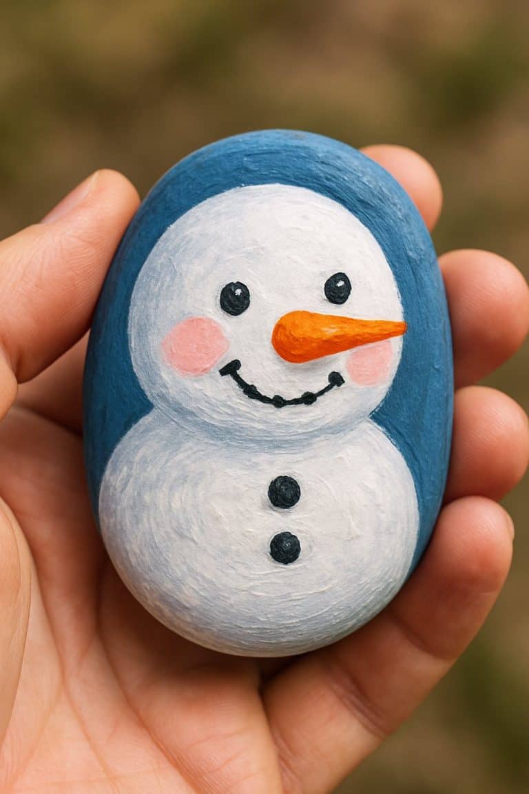 40 Snowman Painted Rocks Ideas That Are Cute and Creative - The Melrose ...