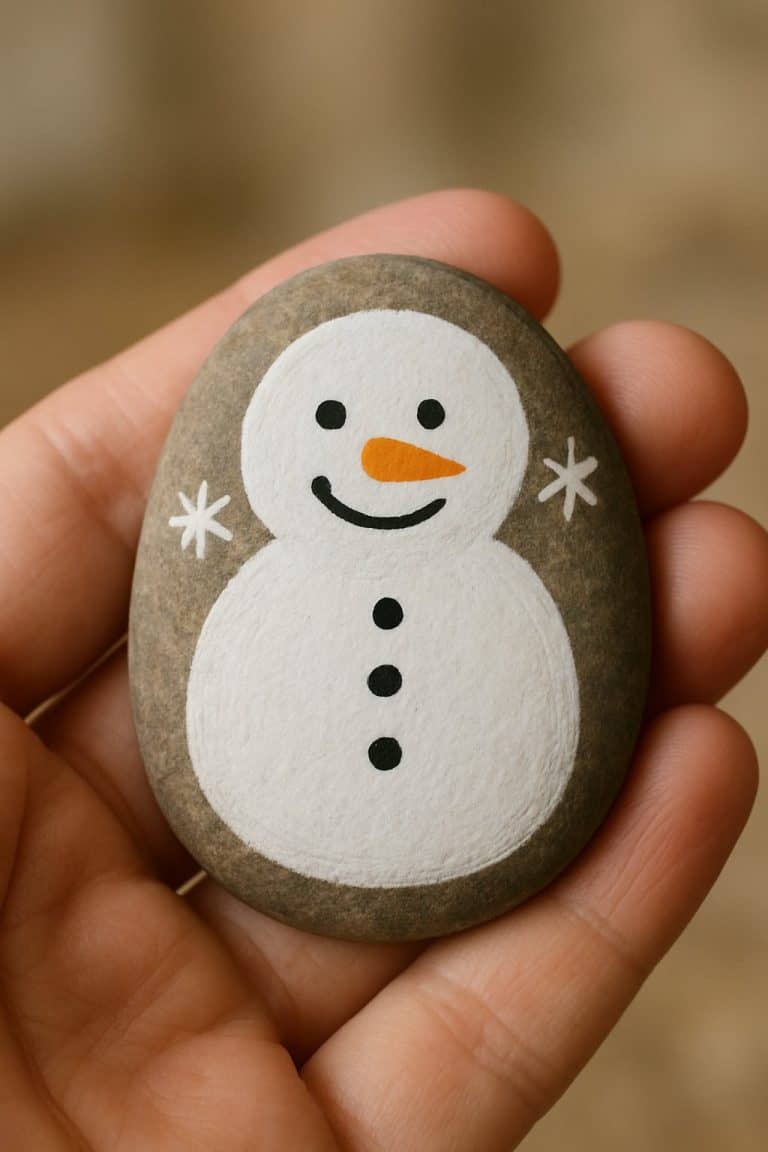 40 Snowman Painted Rocks Ideas That Are Cute and Creative - The Melrose ...