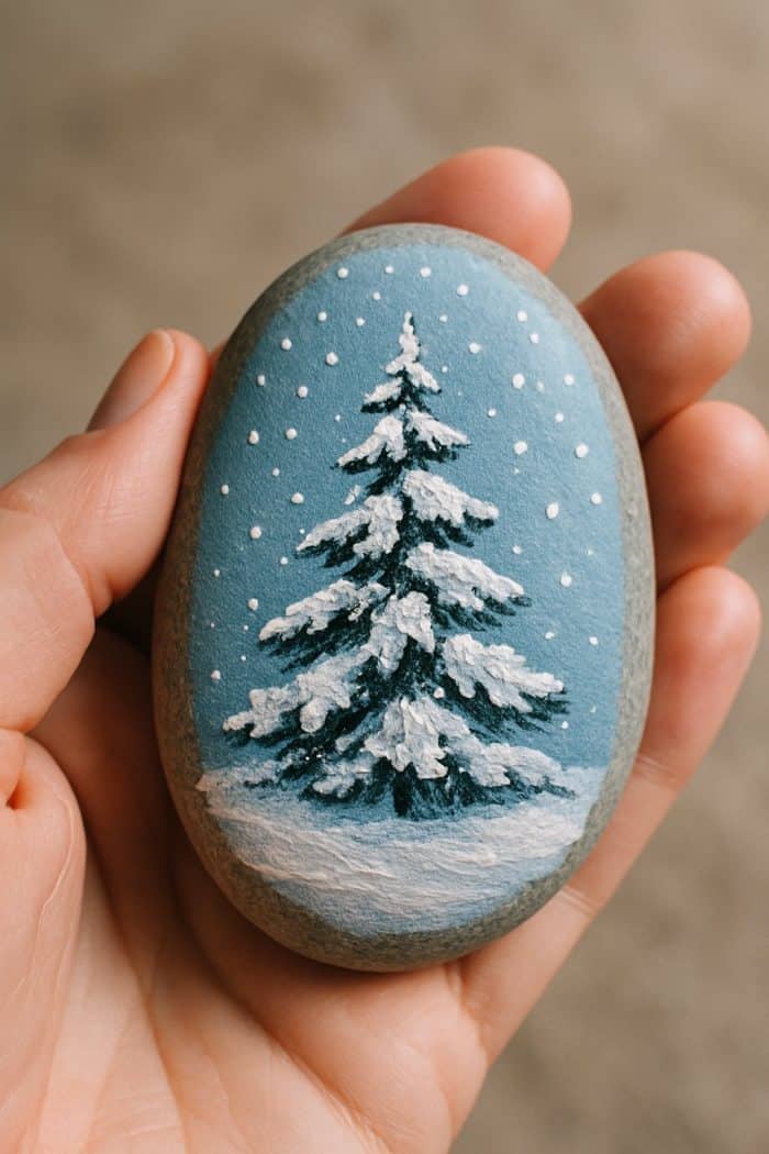 37 Winter Painted Rocks Ideas To Inspire Your Seasonal Crafts - The ...