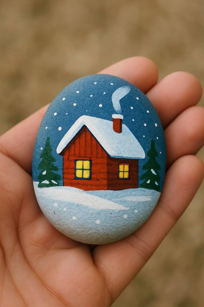 37 Winter Painted Rocks Ideas To Inspire Your Seasonal Crafts - The ...