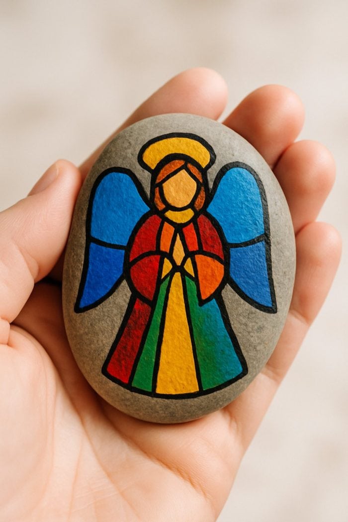 26 Angel Painted Rocks Ideas for Peaceful & Uplifting Crafts - The ...