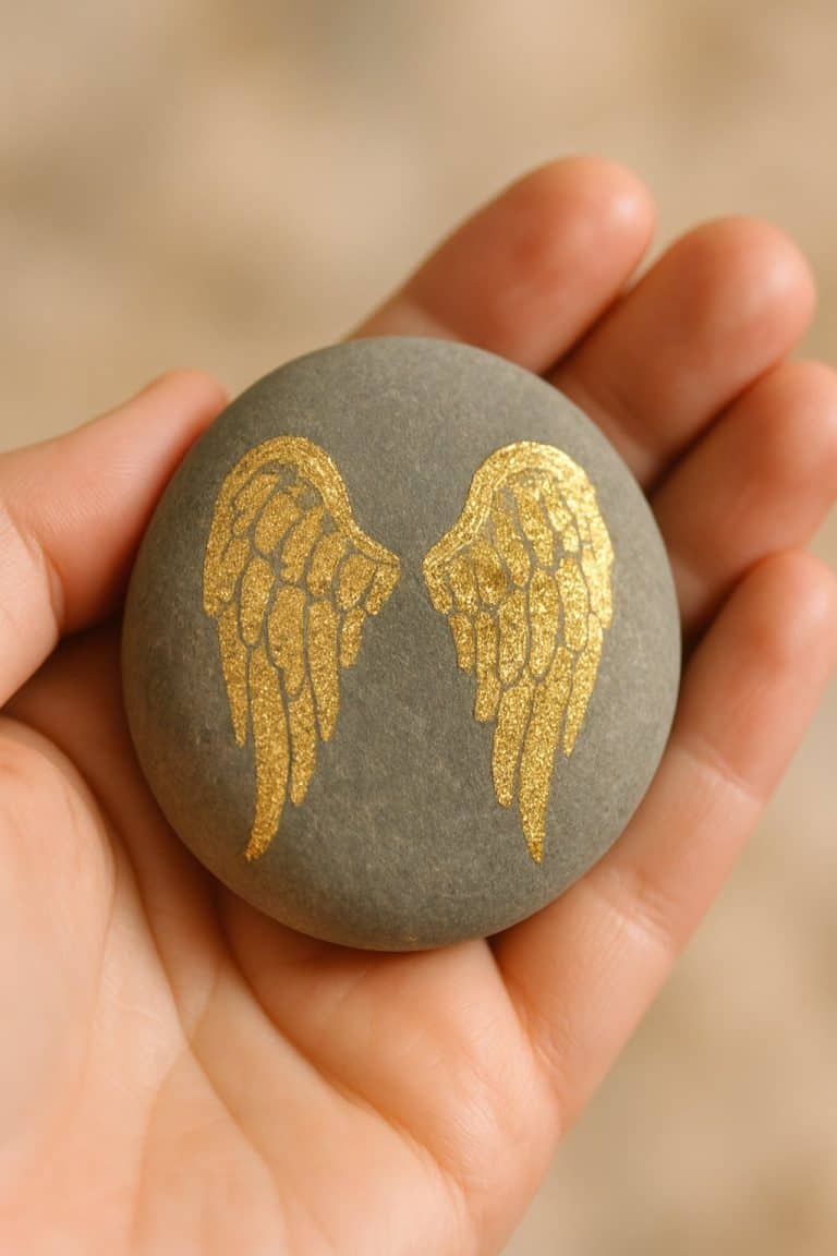 26 Angel Painted Rocks Ideas for Peaceful & Uplifting Crafts - The ...