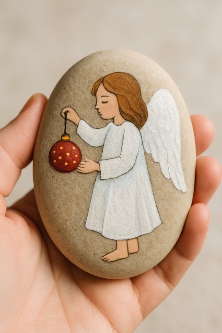 26 Angel Painted Rocks Ideas for Peaceful & Uplifting Crafts - The ...