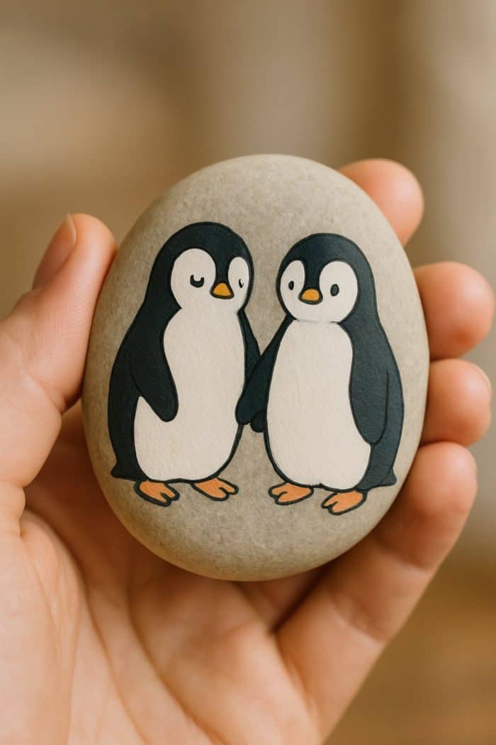 41 Adorable Penguin Painted Rocks Ideas To Try This Winter - The ...