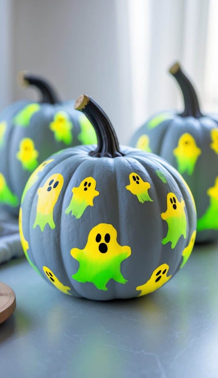 21 Painted Pumpkins Ghosts Ideas: Cute to Creepy Designs - The Melrose ...
