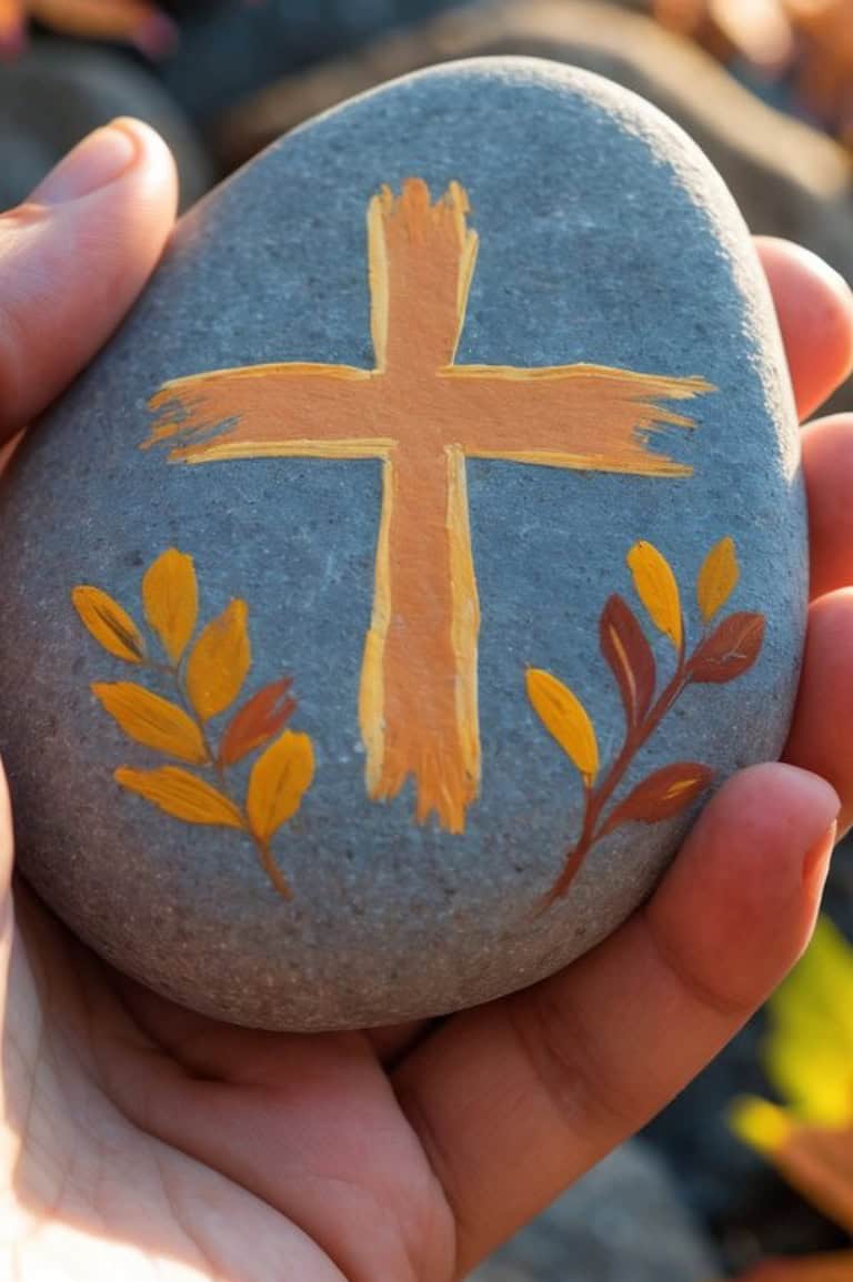 22 Cross Painted Rocks Ideas for Uplifting and Faith-Filled Art - The ...