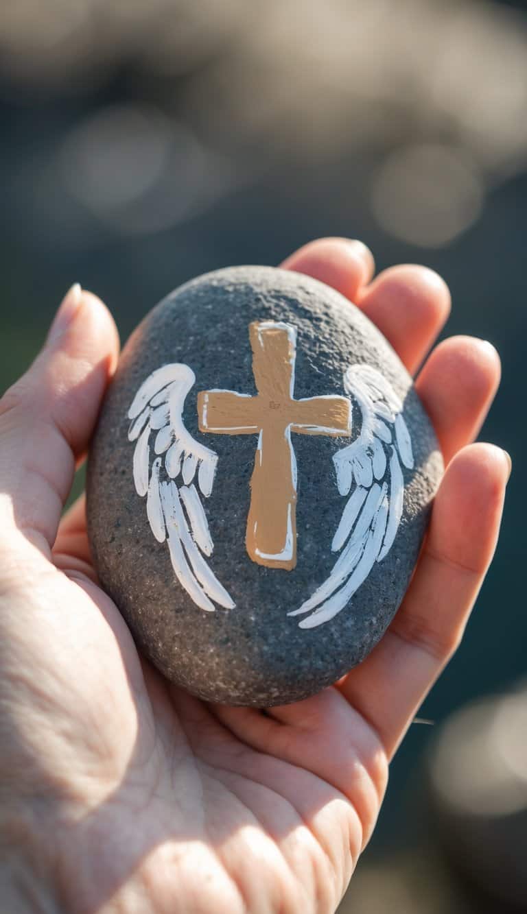 22 Cross Painted Rocks Ideas for Uplifting and Faith-Filled Art - The ...