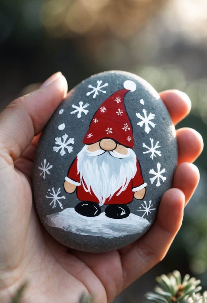28 Gnome Painted Rocks Ideas That Are Fun and Whimsical - The Melrose ...