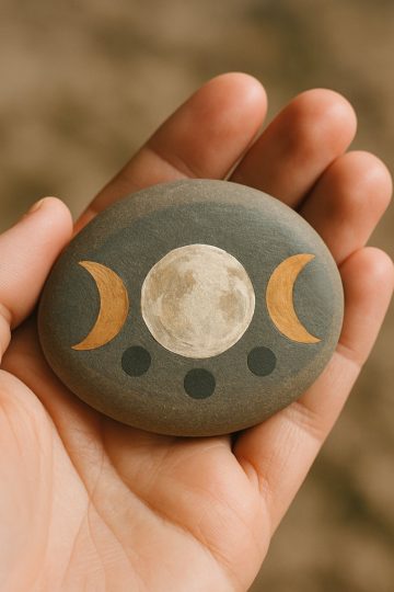 33 Moon Painted Rocks Ideas That Are Dreamy and Creative - The Melrose ...