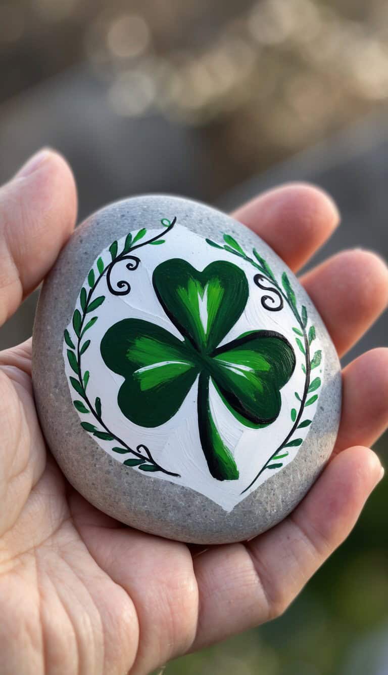26 Shamrock Painted Rocks Ideas for Festive St. Patrick's Day Crafts ...