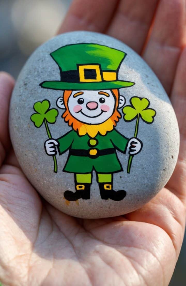 26 Shamrock Painted Rocks Ideas for Festive St. Patrick's Day Crafts ...