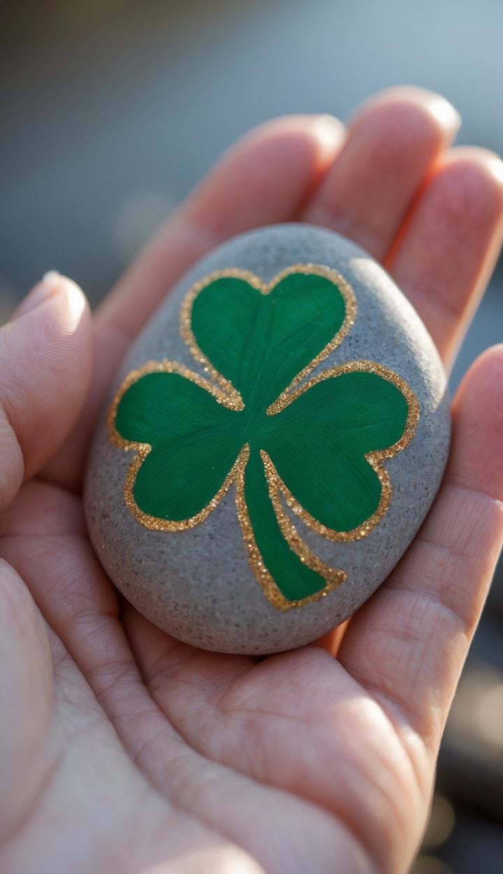 26 Shamrock Painted Rocks Ideas for Festive St. Patrick's Day Crafts ...