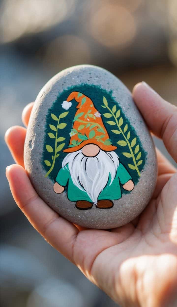 28 Gnome Painted Rocks Ideas That Are Fun and Whimsical - The Melrose ...