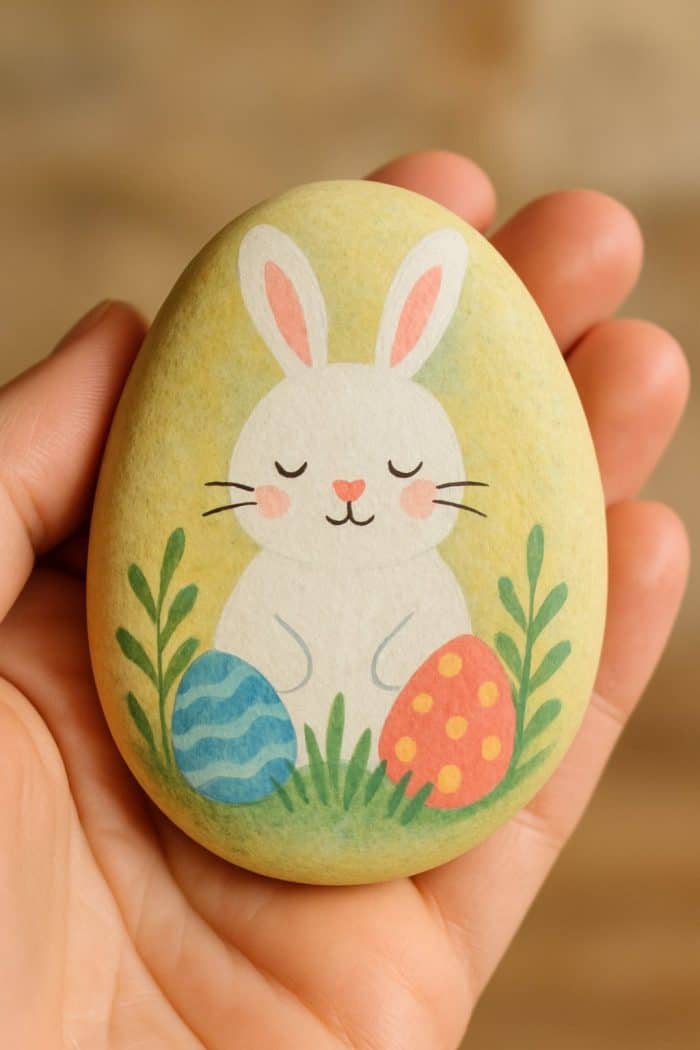 34 Adorable Bunny Painted Rocks Ideas for Spring and Easter - The ...