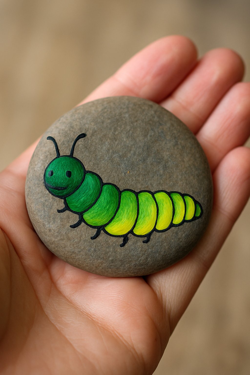 26 Caterpillar Painted Rocks for Creative and Colorful Crafts - The ...