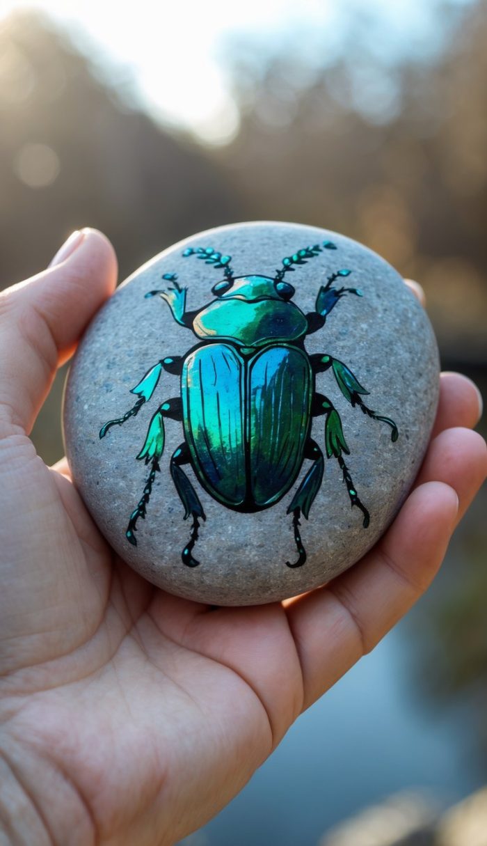 44 Bug Painted Rocks Ideas for Cute Garden Decor - The Melrose Family